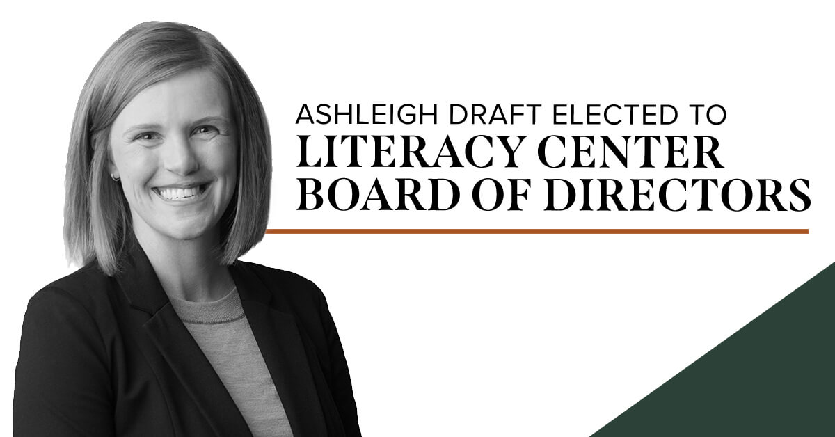 Ashleigh Draft Elected to Literacy Center Board of Directors - Varnum LLP