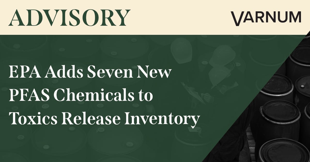 Regulated Facilities Required to Report PFAS Chemicals Under New EPA ...
